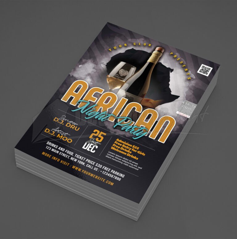 African Night Party Flyer PSD Template | DesignersJoint.Com