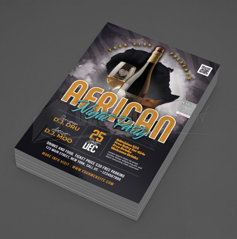 African Night Party Flyer PSD Template | DesignersJoint.Com