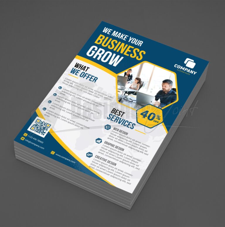 Business Promotion Flyer Template - EPS | DesignersJoint.Com