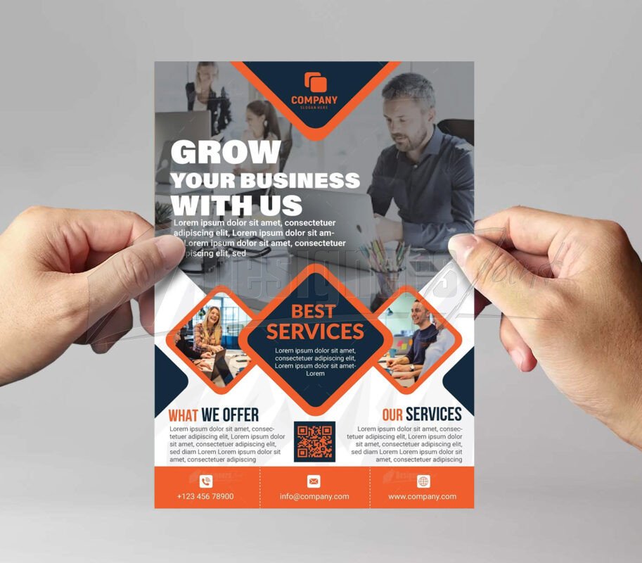 Business Promotion Flyer EPS Template | DesignersJoint.Com