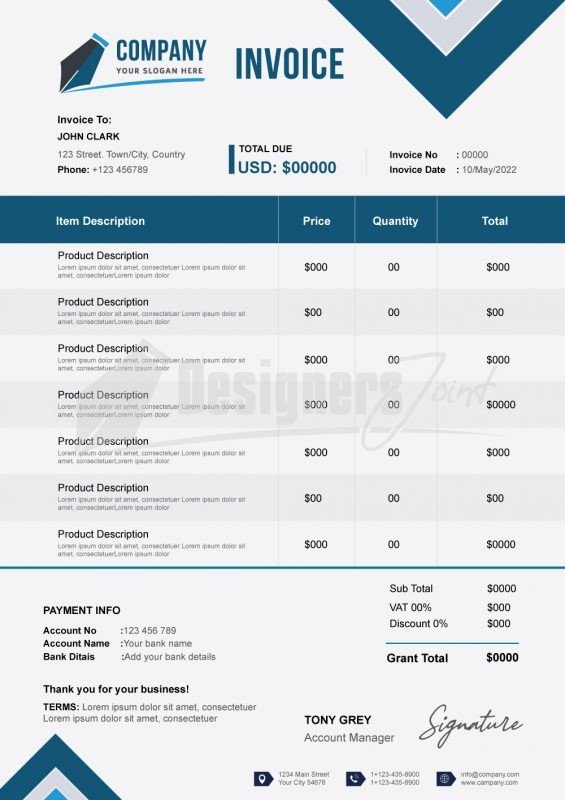 10 Best Invoice Templates for 2026 (EPS & PSD Files)
