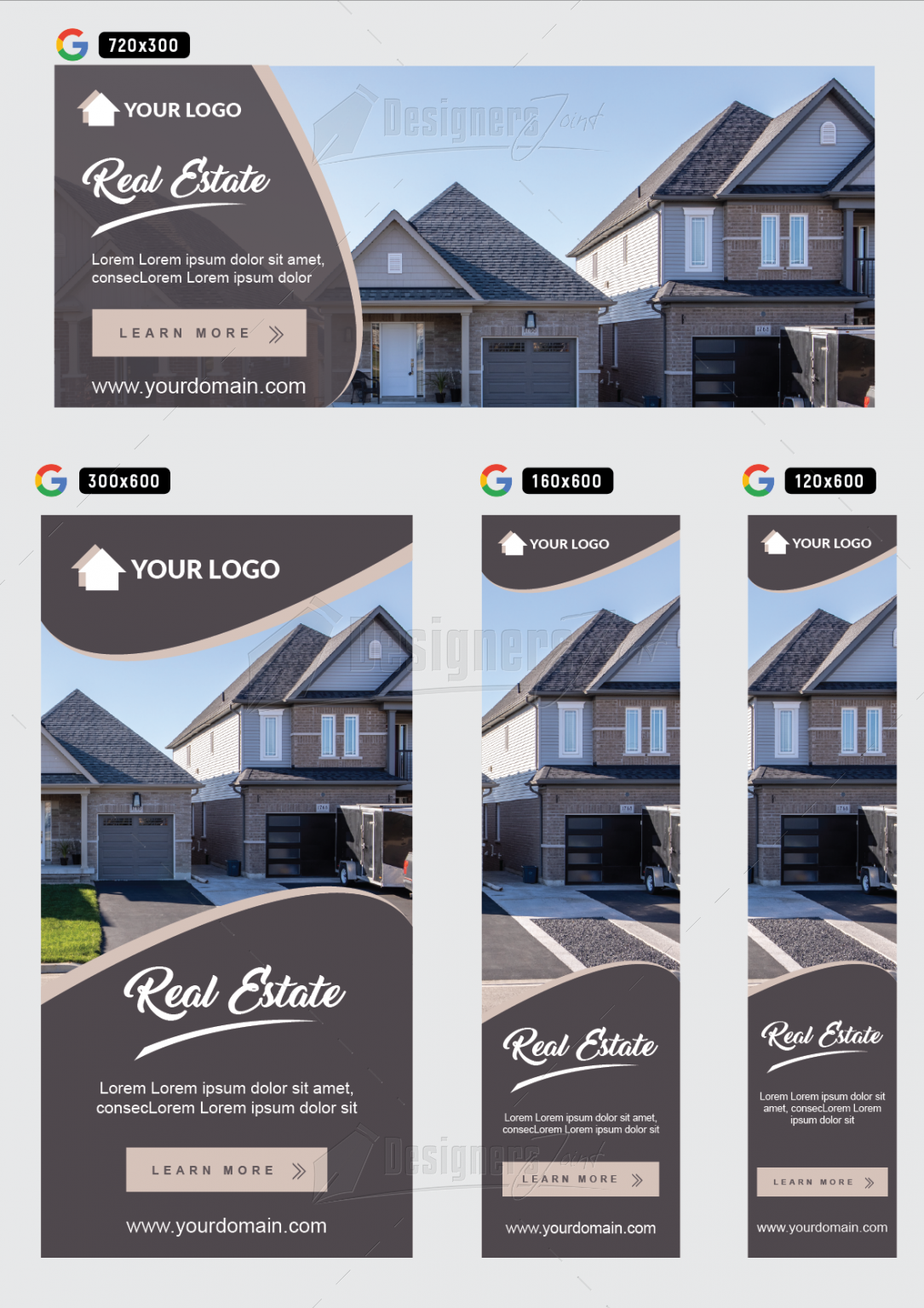 Real Estate/Property Construction Web Banner Ads | DesignersJoint.Com