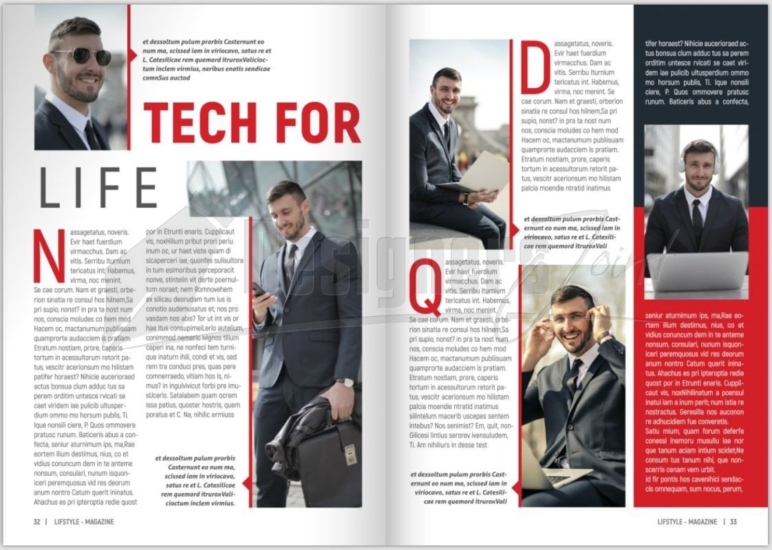 40 Page Multipurpose InDesign Magazine Template | DesignersJoint.Com