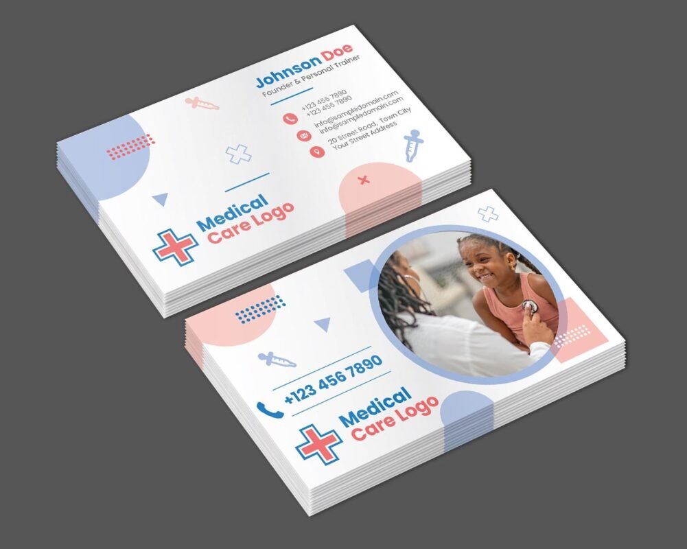 Medical & Health Care Business Card Template | DesignersJoint.Com