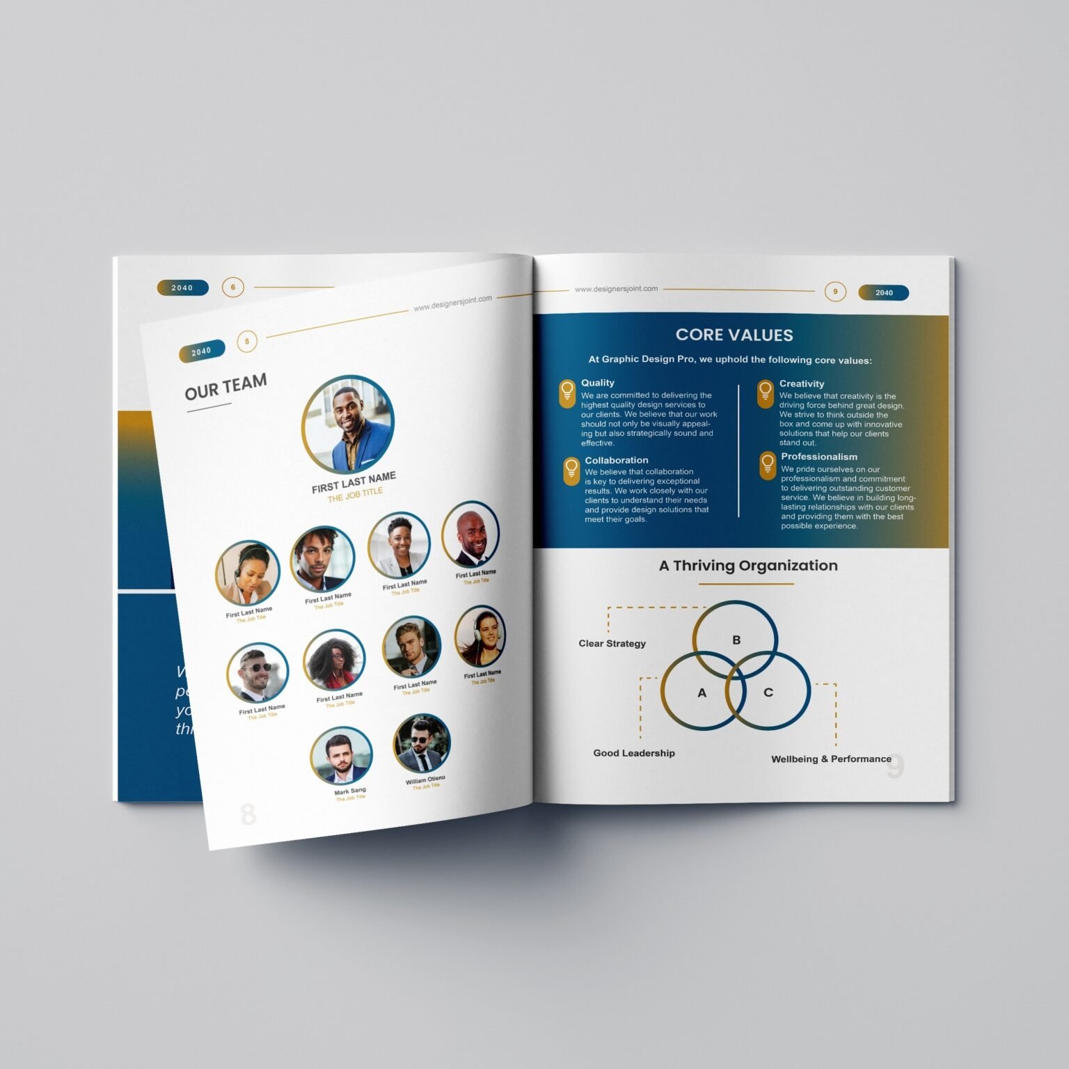 16 Page InDesign Company Profile Template | DesignersJoint.Com