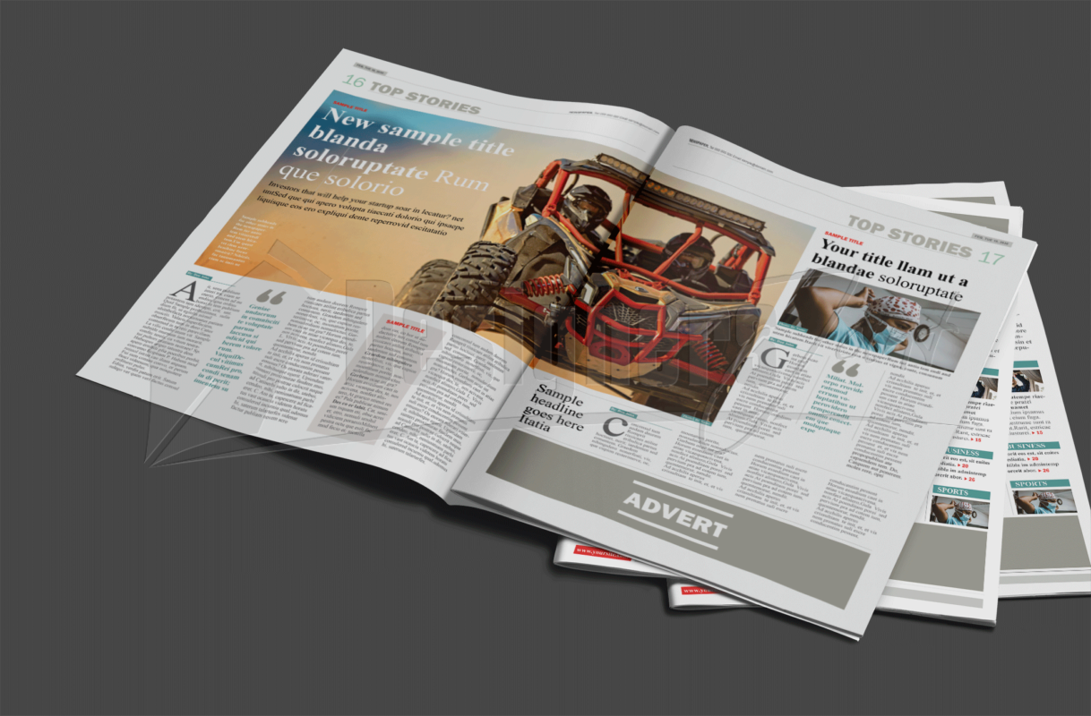 2026 Best CorelDRAW Newspaper Template - Sleek & Professional