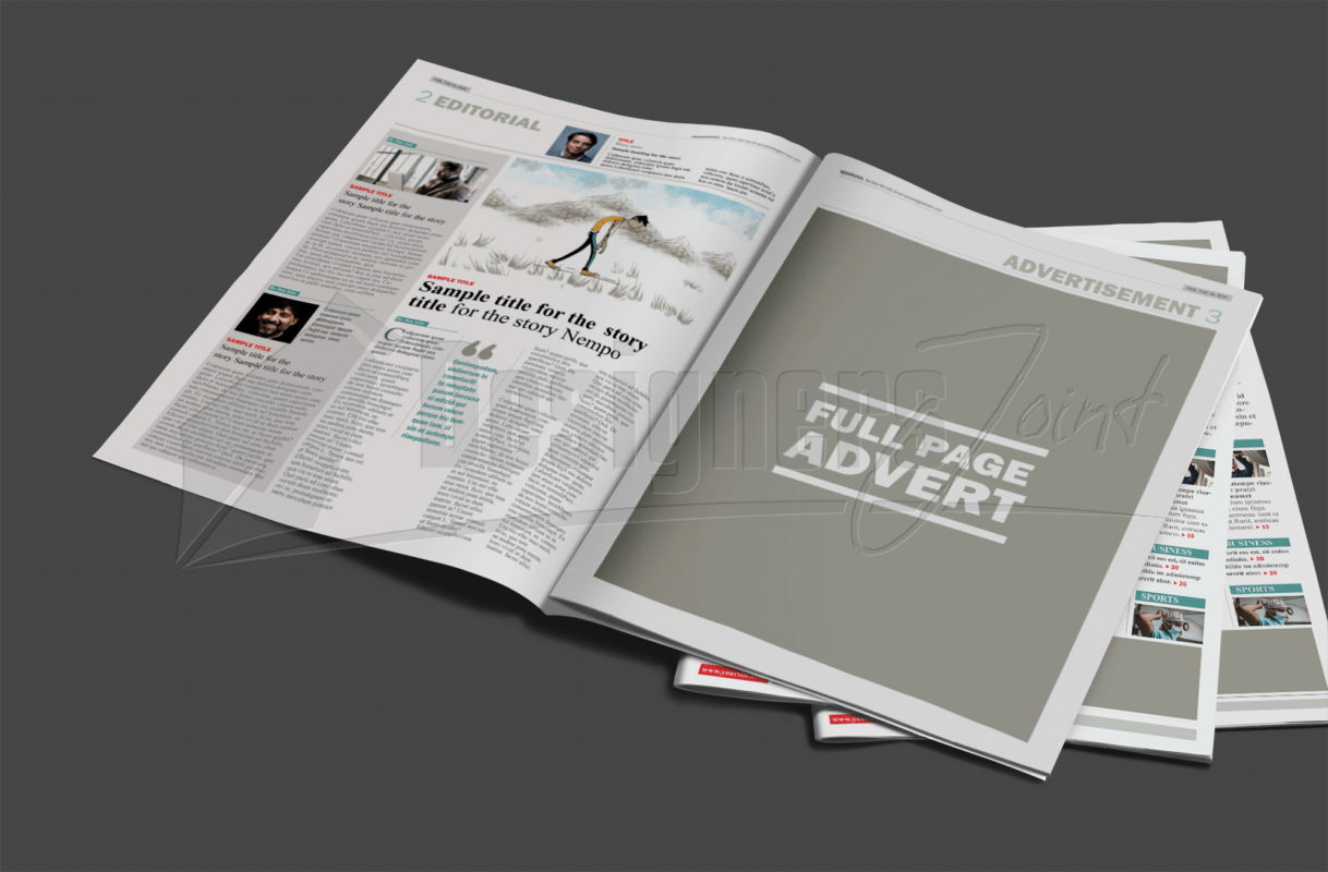 2026 Best CorelDRAW Newspaper Template - Sleek & Professional
