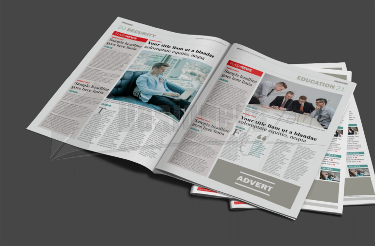 2026 Best CorelDRAW Newspaper Template - Sleek & Professional