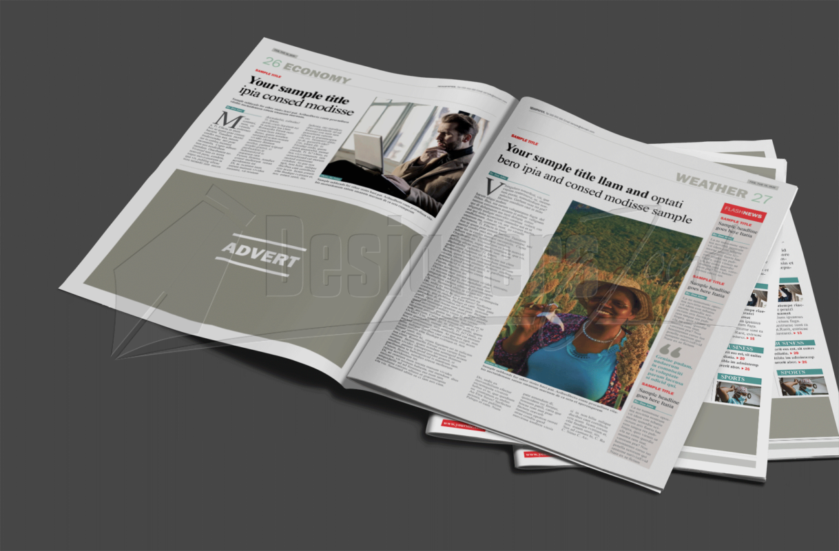 2026 Best CorelDRAW Newspaper Template - Sleek & Professional