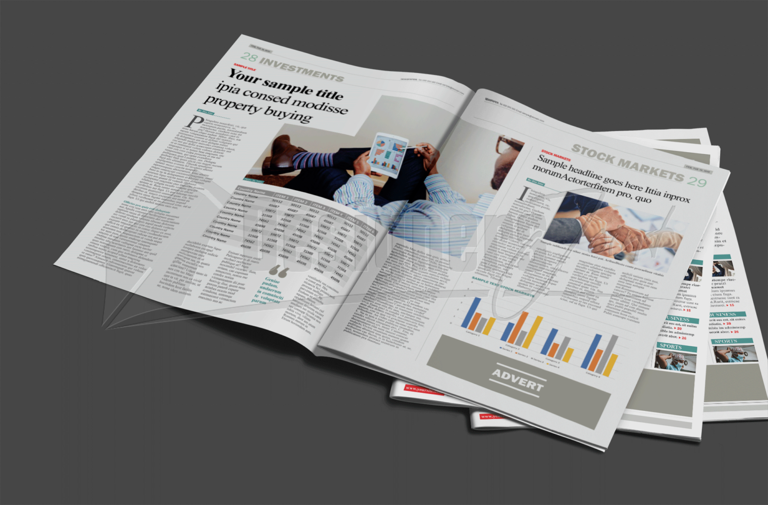 2026 Best CorelDRAW Newspaper Template - Sleek & Professional