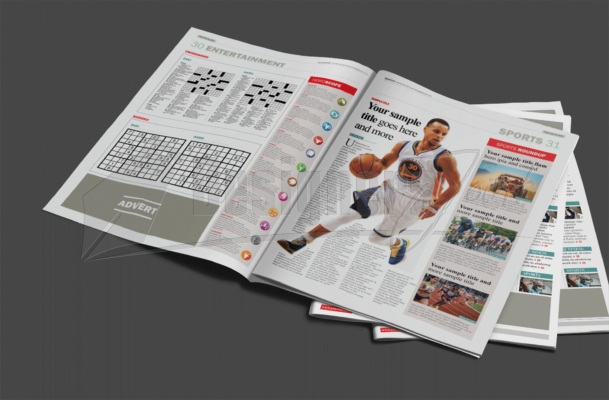 2026 Best CorelDRAW Newspaper Template - Sleek & Professional