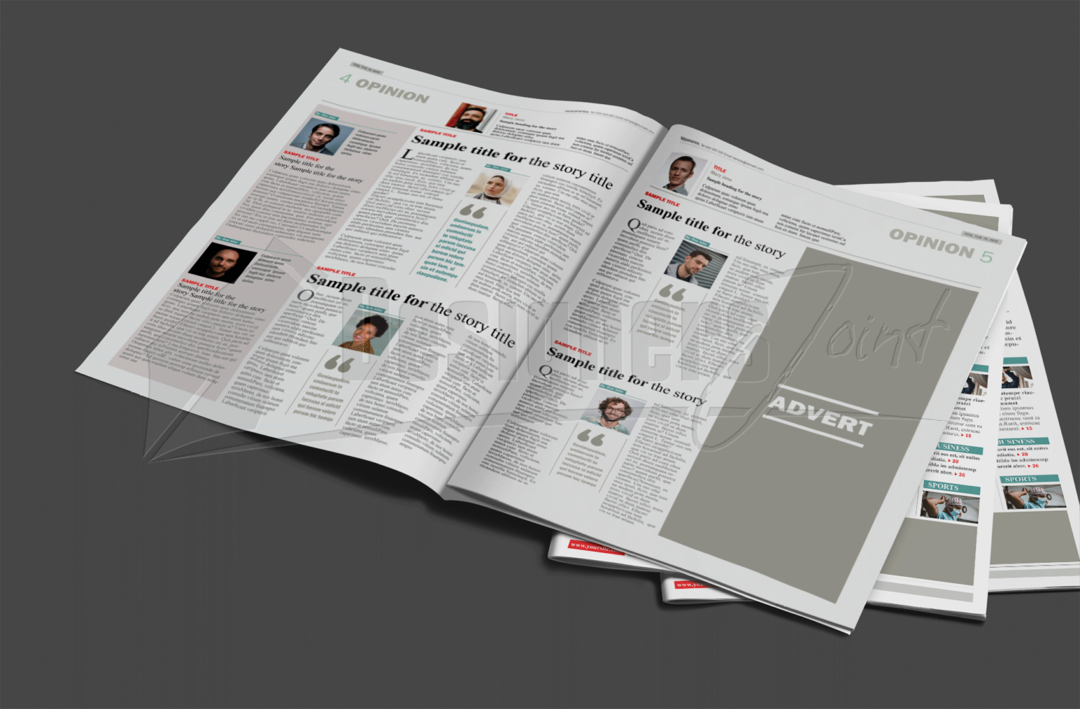 2026 Best CorelDRAW Newspaper Template - Sleek & Professional