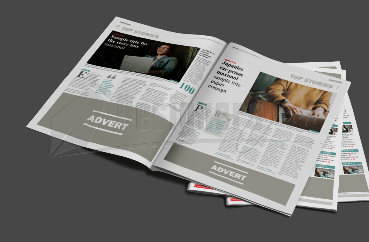 2026 Best CorelDRAW Newspaper Template - Sleek & Professional