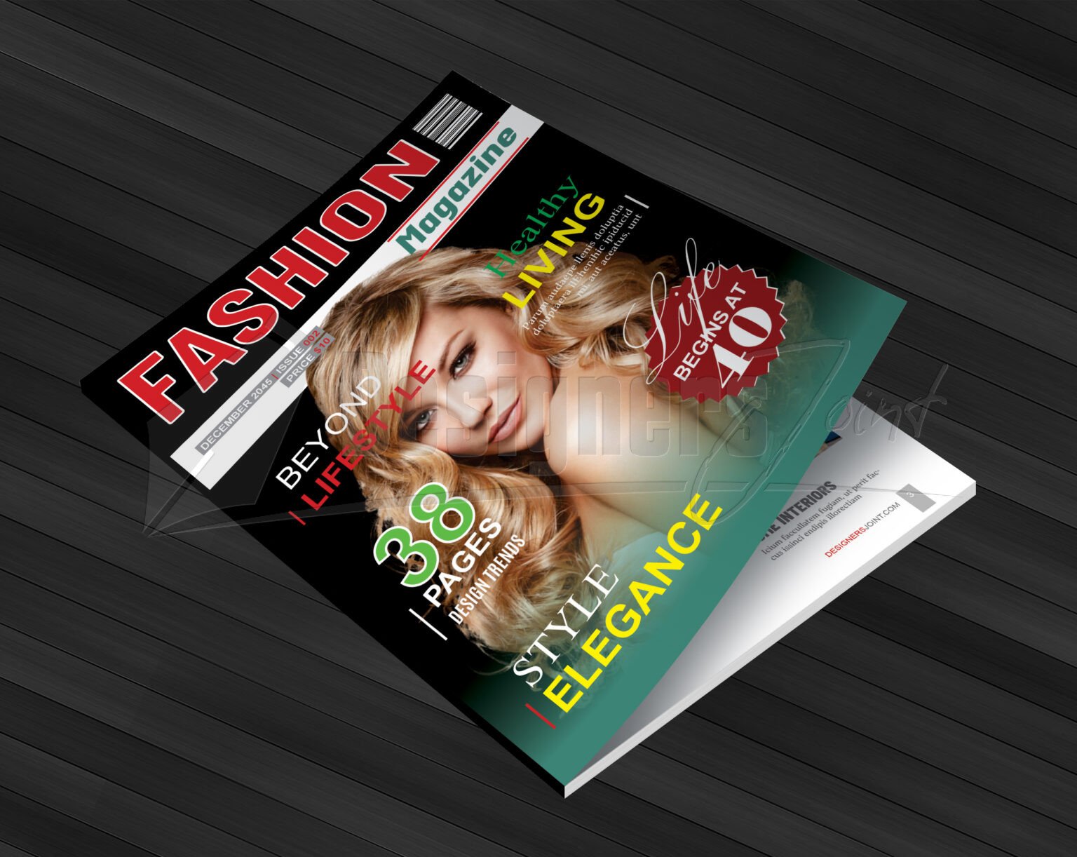 2025 Best CorelDRAW Magazine Template - Sleek & Professional