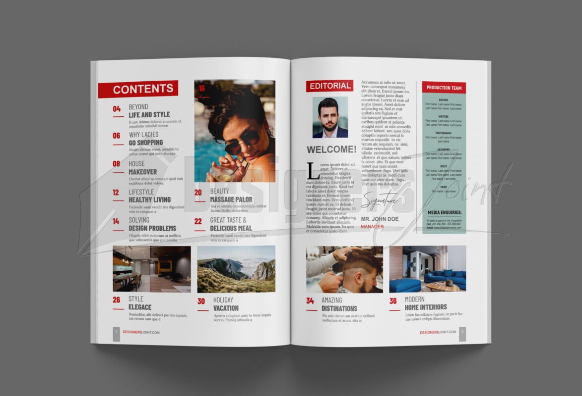 2025 Best CorelDRAW Magazine Template - Sleek & Professional